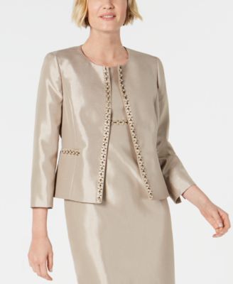 Kasper Beaded Open-Front Jacket - Macy's