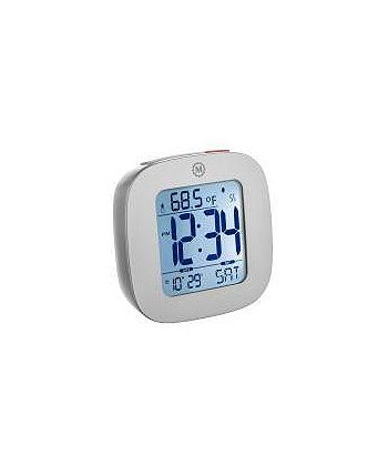 Marathon Small Compact Alarm Clock with Repeating Snooze, Light, Date ...