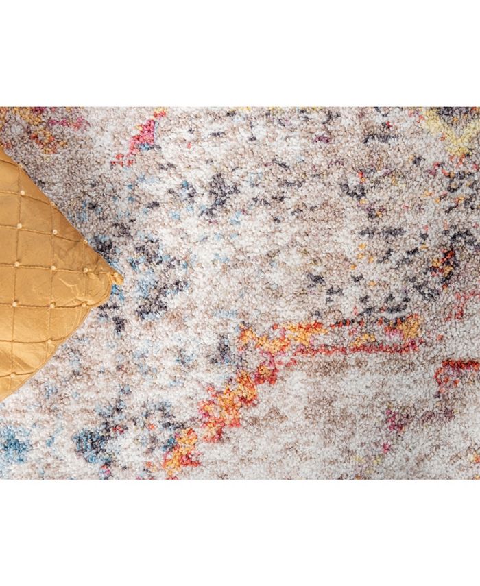 Bridgeport Home Zilla Zil1 Orange 8' x 10' Area Rug - Macy's