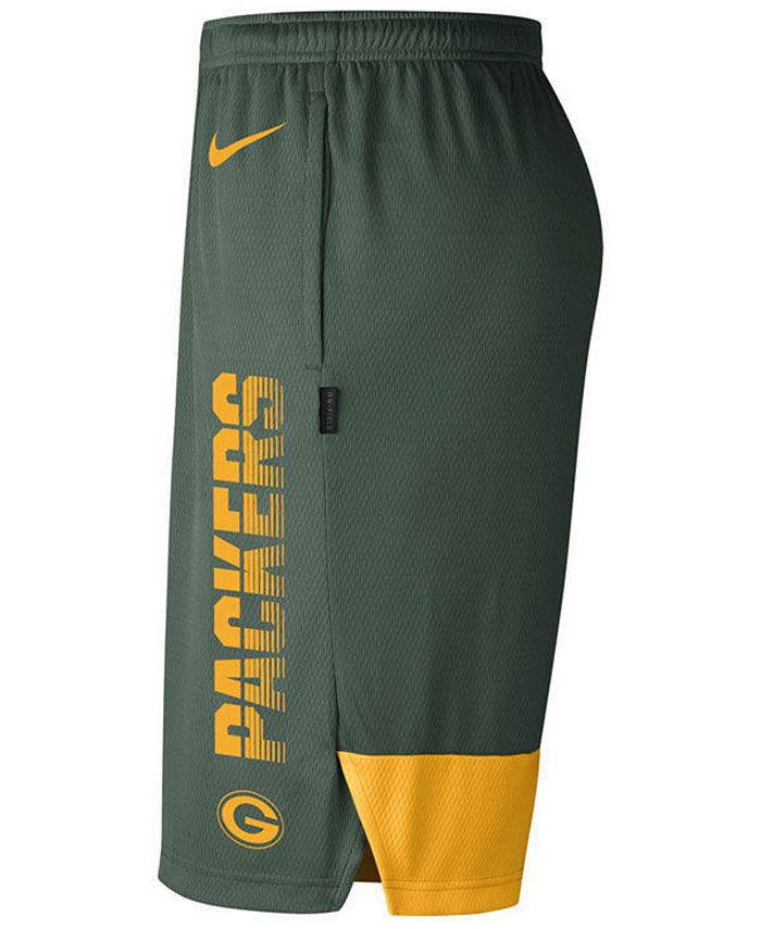 Nike Men's Green Bay Packers Player Knit Breathe Shorts - Macy's