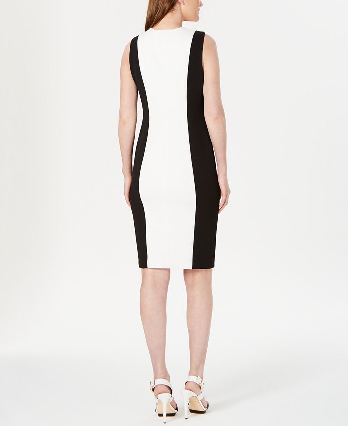 Calvin Klein Colorblocked Sheath Dress - Macy's
