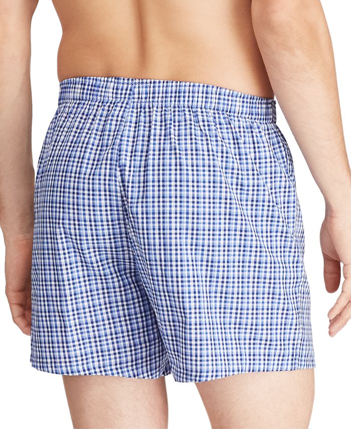 Polo Ralph Lauren Men's Plaid Single-Button Fly Boxers - Macy's