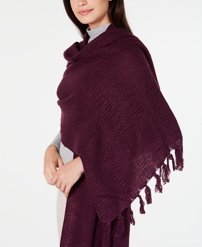 Cejon Solid Travel Fringed Scarf - Macy's