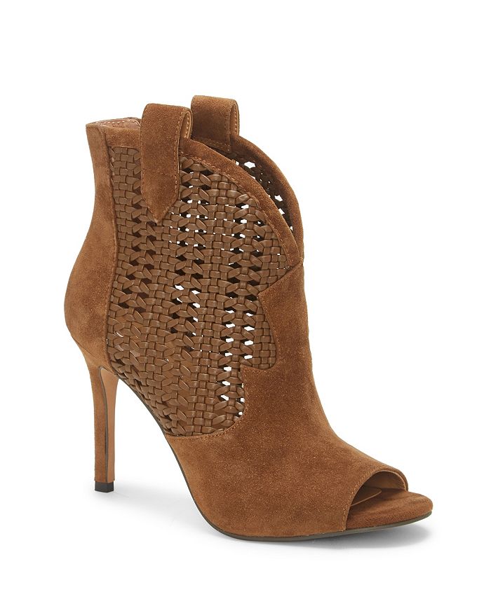 Jessica Simpson Jexell Peep Toe Western Booties - Macy's