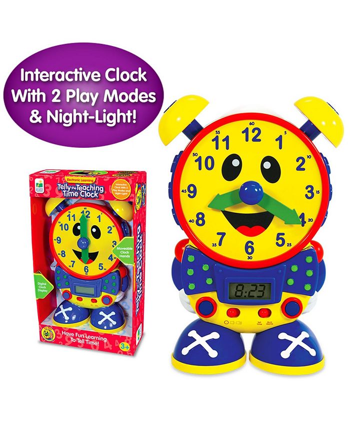 The Learning Journey Telly The Teaching Time Clock Primary Colors - Macy's