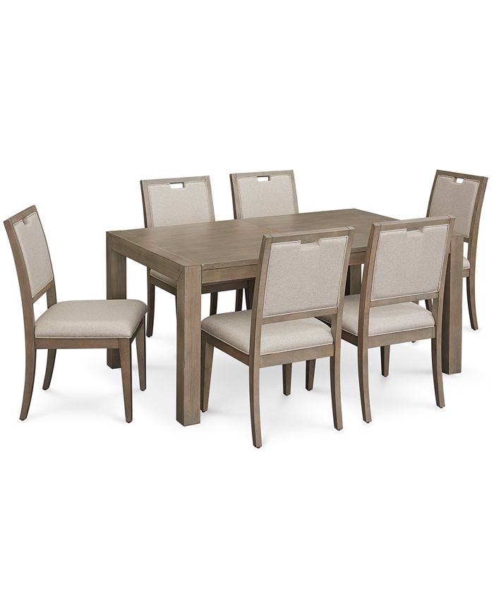 Furniture Melbourne Dining Furniture, 7-Pc. Set (Expandable Table & 6 ...