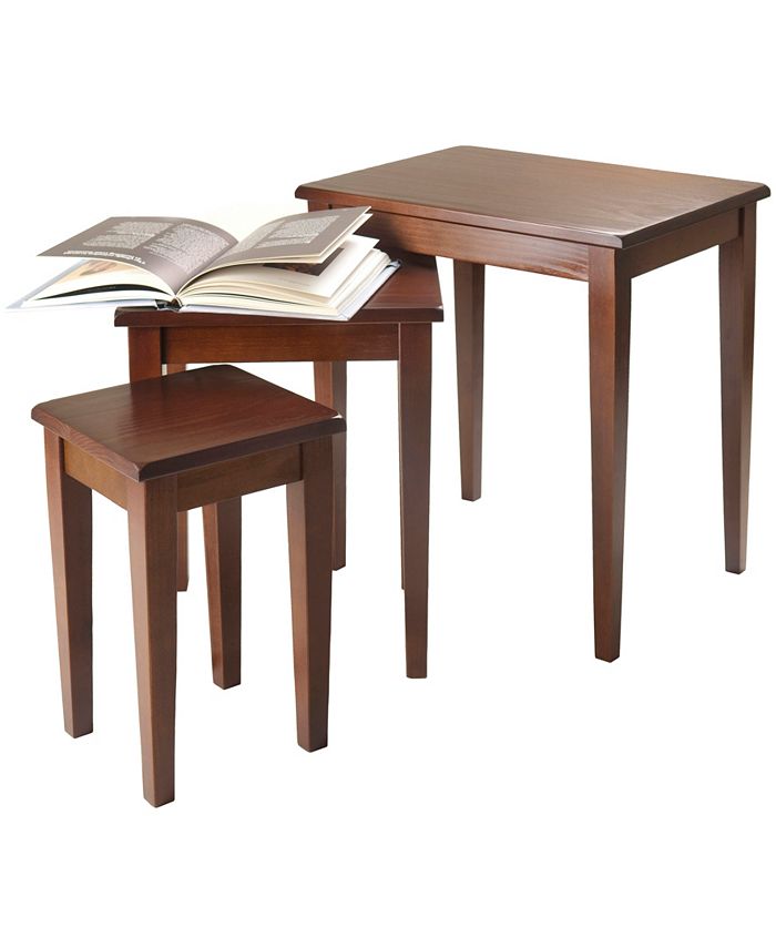 Winsome Regalia 3-Piece Nesting Table - Macy's