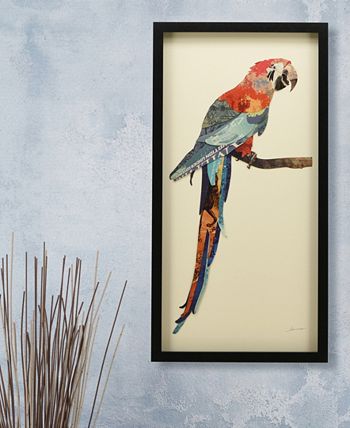 Empire Art Direct 'Tropical Parrot' Dimensional Collage Wall Art - 17 ...