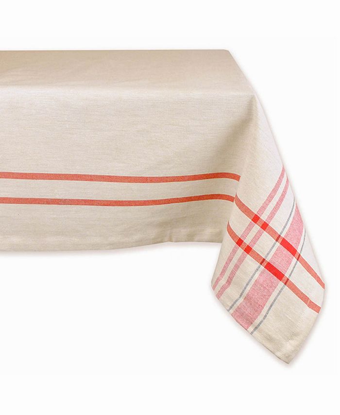 Design Imports French Stripe Tablecloth 60" x 104" - Macy's