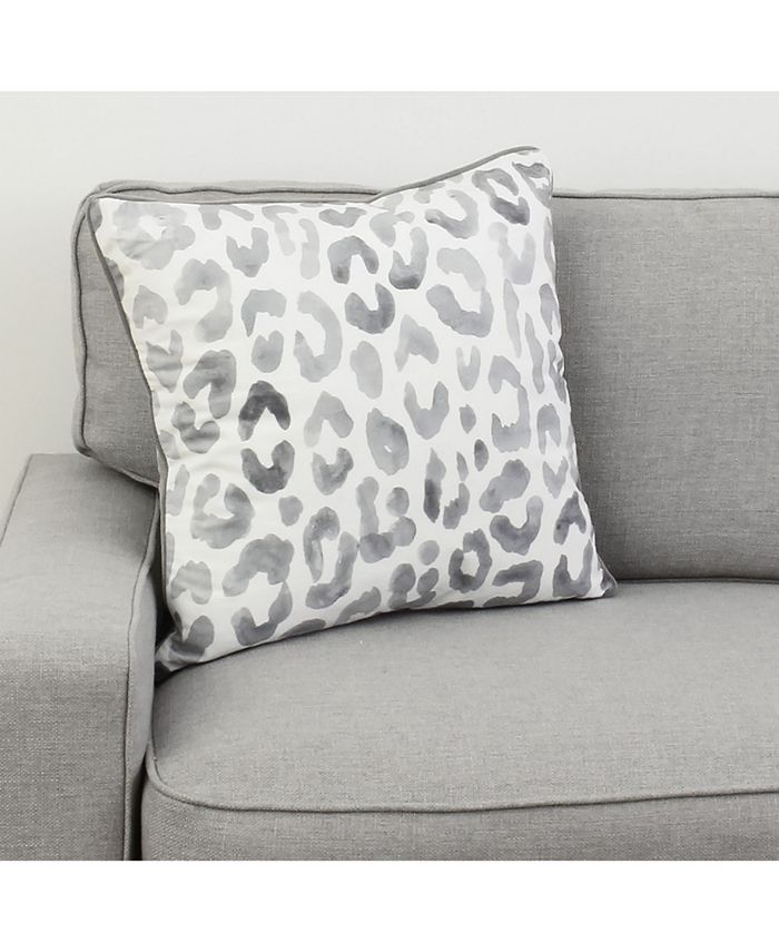 THRO Miron Cheetah Velvet Pillow, 20" x 20" - Macy's