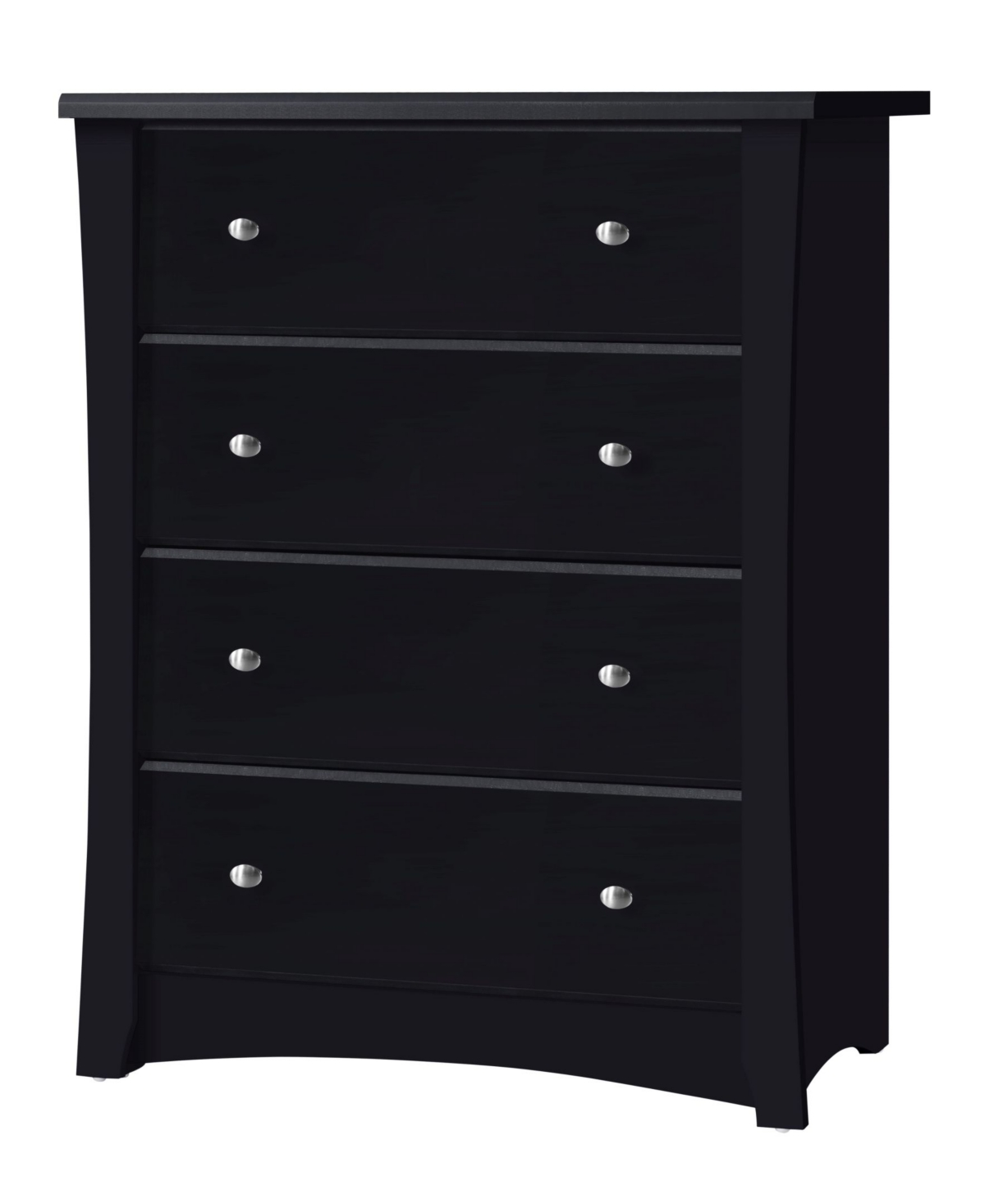 Click here for Storkcraft Crescent 4 Drawer Chest - Black prices