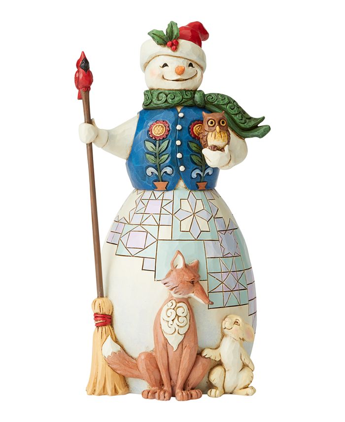 Jim Shore Snowman with Animals - Macy's