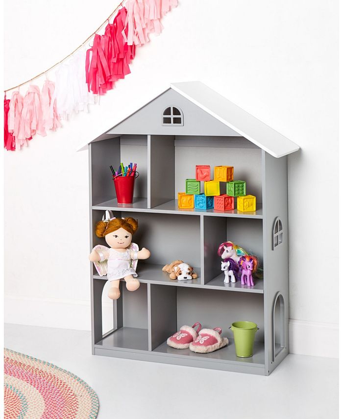 Wildkin Girls Gray Dollhouse Bookcase - Macy's