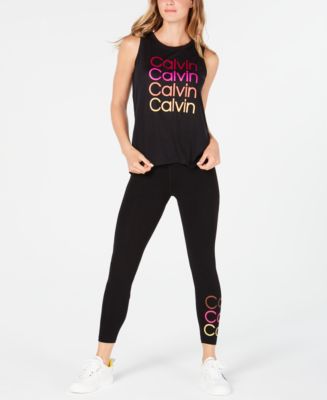 Calvin Klein Performance Repeat-Logo Tank Top - Macy's