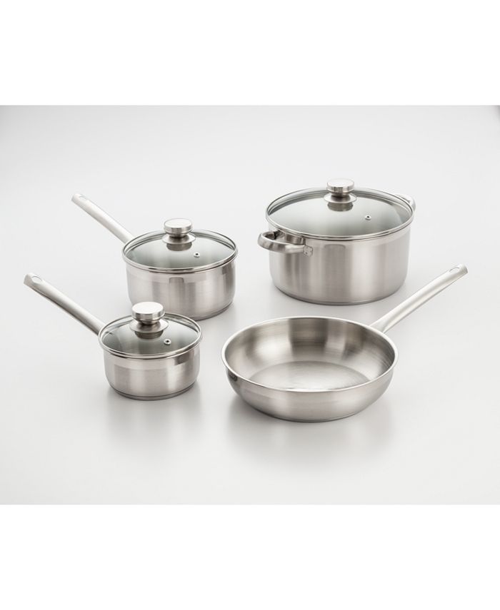Cook Pro Cookpro 7 Piece Cookware Set with Encapsulated Base - Macy's
