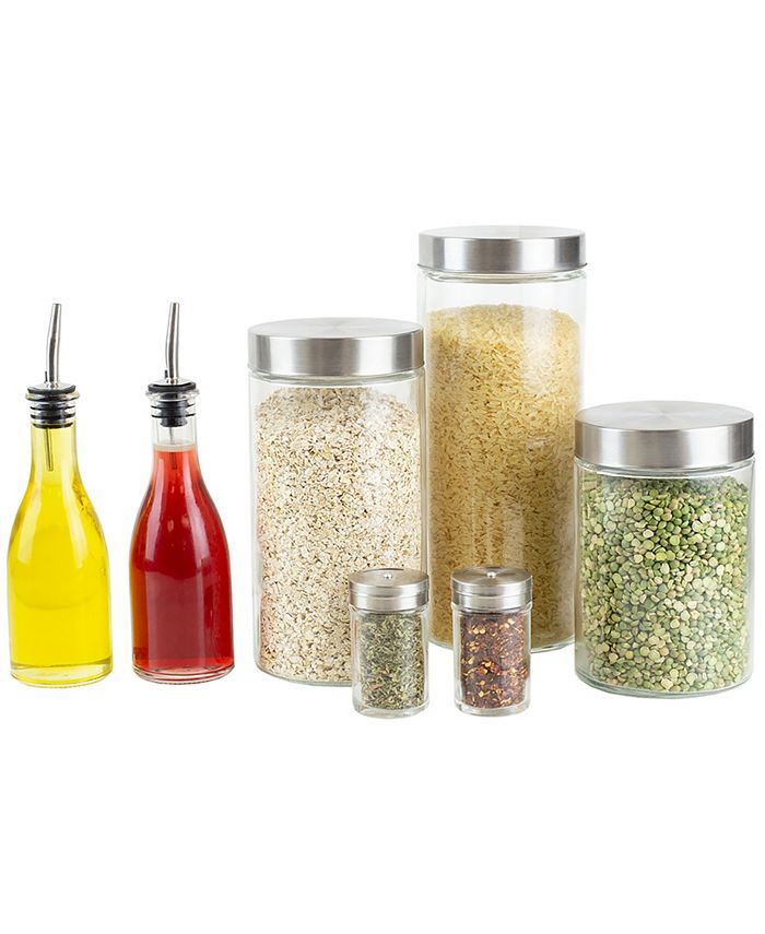 Home Basics HDS Trading 7 Piece Kitchen Condiment and Canister Set - Macy's