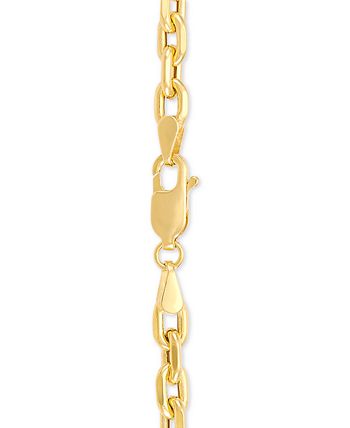 Italian Gold Rolo Link 22" Chain Necklace in 10k Gold - Macy's