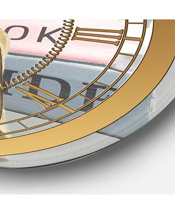 Designart Posh and Luxe Oversized Metal Wall Clock - Macy's