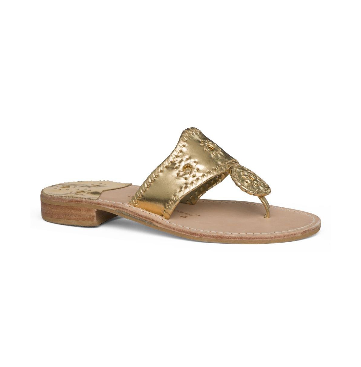 Click here for Jack Rogers Womens Jacks Flat Sandals - Gold prices
