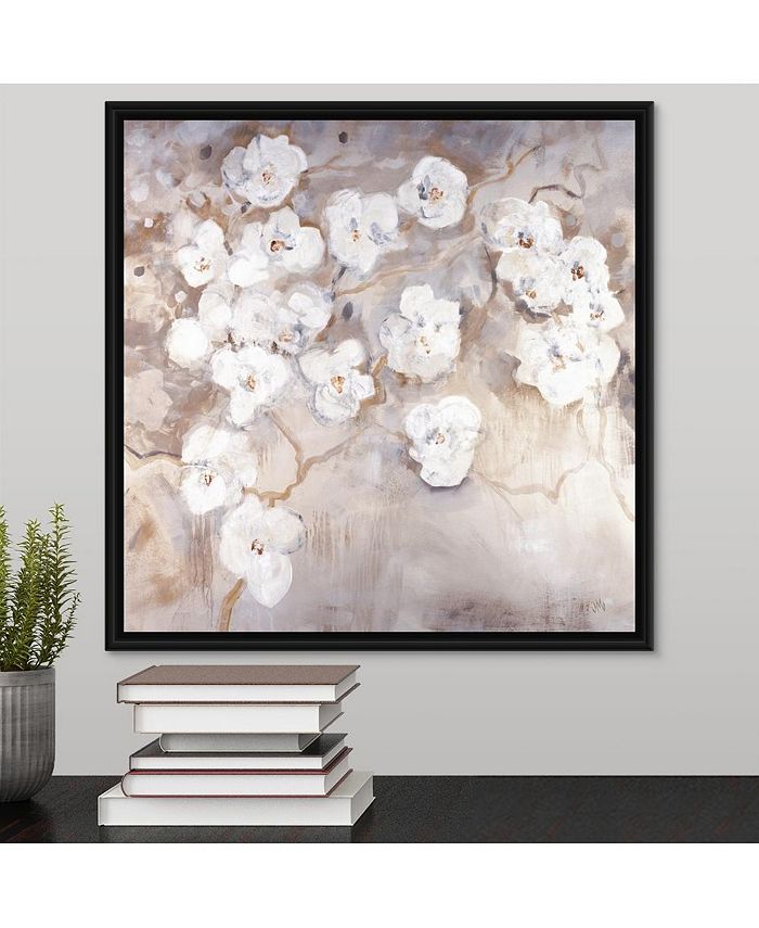 GreatBigCanvas 16 in. x 16 in. "Orchid White" by Jodi Maas Canvas Wall ...