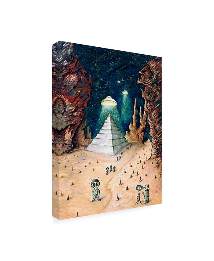 Trademark Global Peter Potter Alien Invasion Canvas Art - 27" x 33.5 ...
