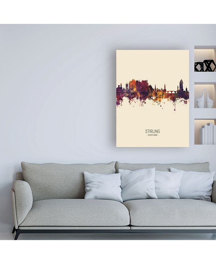 Trademark Global Michael Tompsett Stirling Scotland Skyline Portrait ...