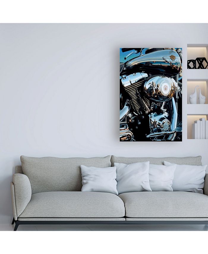 Trademark Global Roderick Stevens Sunset & Motorcycle Canvas Art - 27 ...