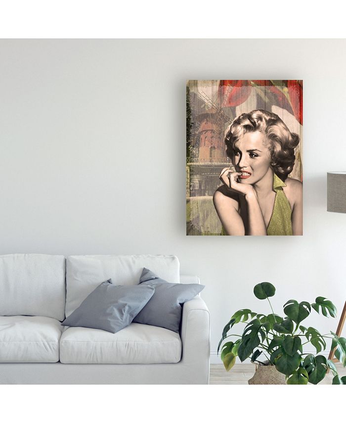 Trademark Global Chris Consani The Thinker Red Lips Canvas Art - 20" x ...