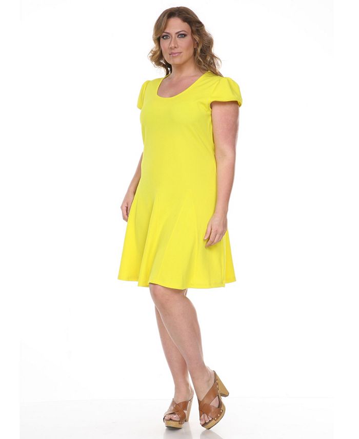 White Mark Women's Plus Size Cara Dress - Macy's