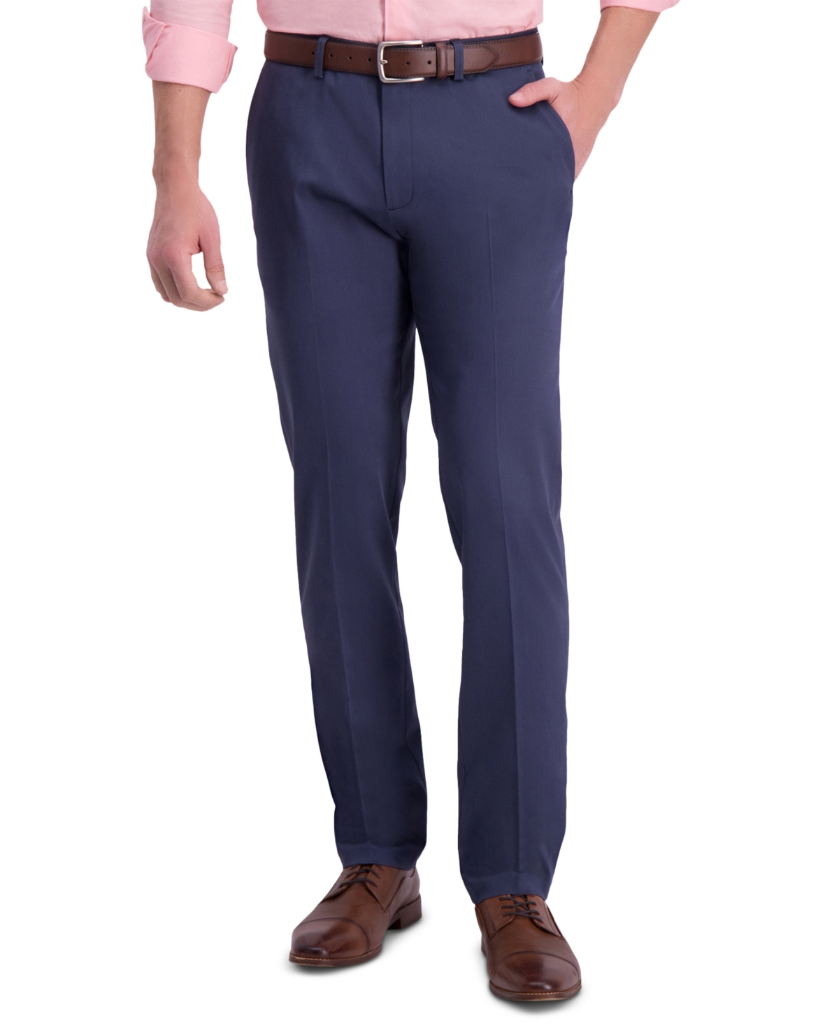 Click here for Haggar Mens Iron Free Premium Khaki Slim-Fit Flat-... prices
