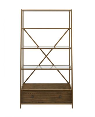 Dorel Living Fiona Pyramid Bookcase Etagere - Macy's