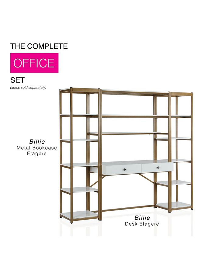 CosmoLiving Cosmo living Billie Metal Bookcase Etagere - Macy's