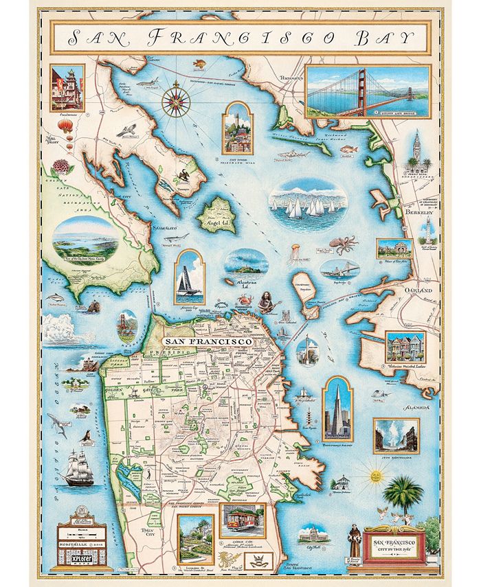 MasterPieces Puzzles Masterpieces San Francisco Bay 1000 Piece Xplorer ...