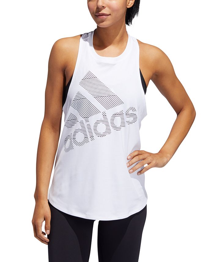 adidas Women's Logo Racerback Tank Top - Macy's