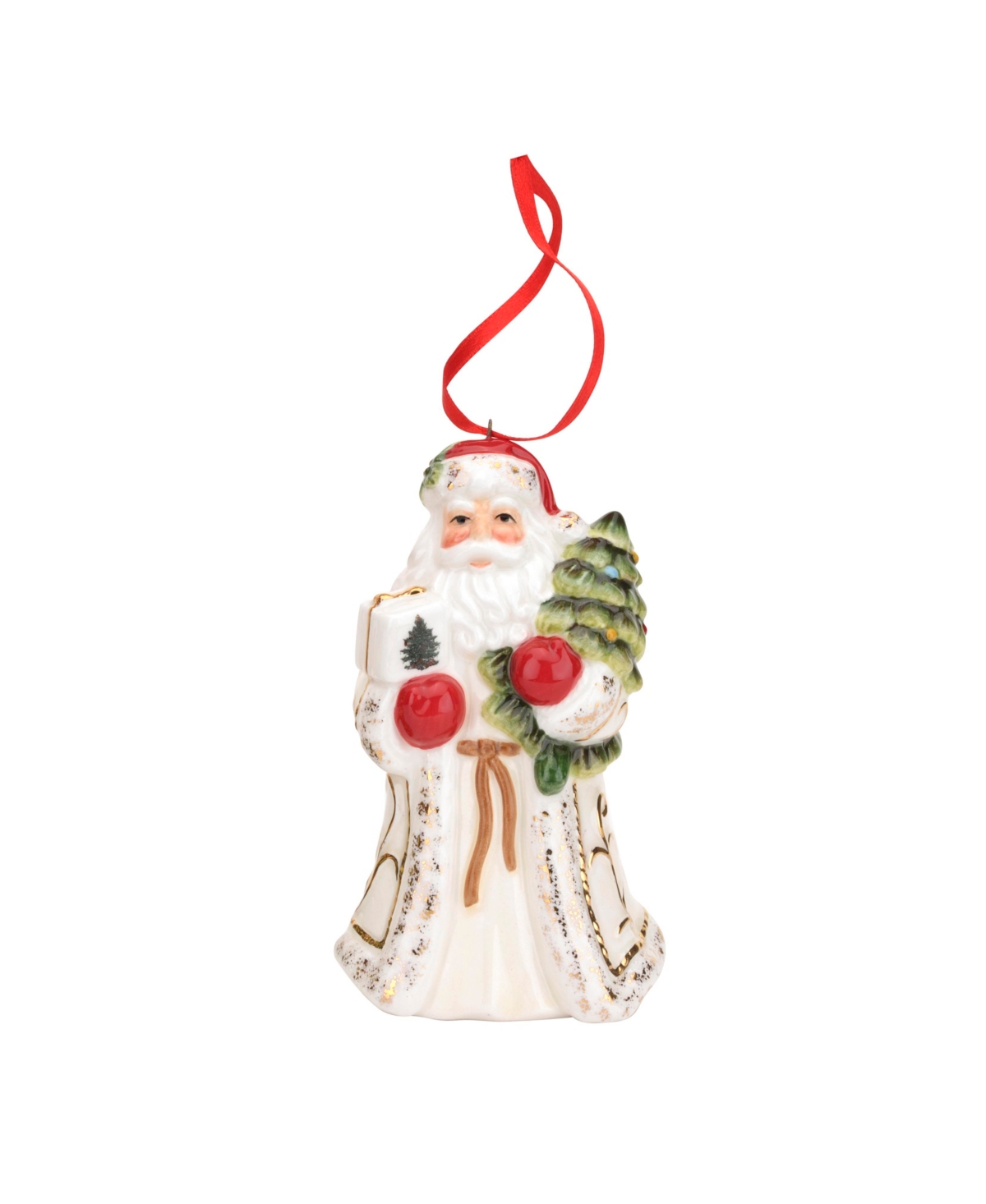 Click here for Spode Christmas Tree Santa Ornament - Green prices
