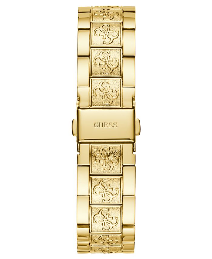 GUESS Women's Gold-Tone Stainless Steel Bracelet Watch 38mm - Macy's