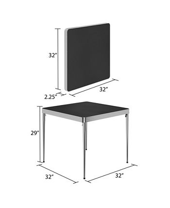 Cosco Stylaire 32-Inch Square Vinyl Top Folding Table - Macy's