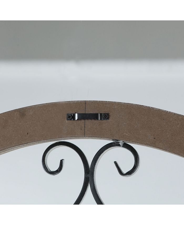 Luxen Home Metal Window Scroll Wall Decor - Macy's