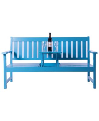 Gardenised Wooden Patio Garden Park Outdoor Yard Bench With Middle Pop ...