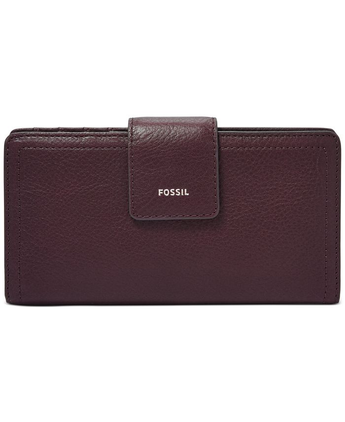 Fossil RFID Logan Leather Tab Wallet - Macy's