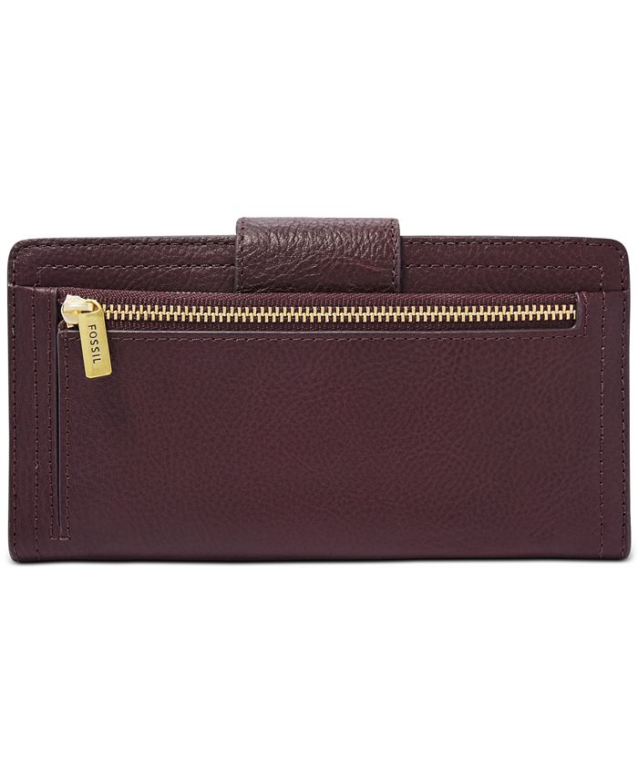 Fossil RFID Logan Leather Tab Wallet - Macy's