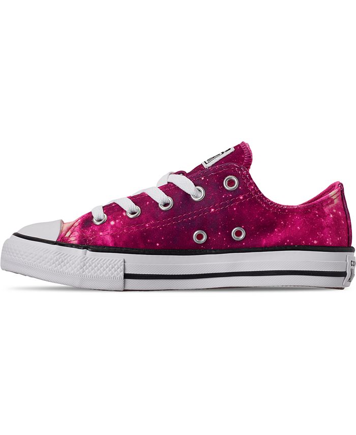 Converse Little Girls Chuck Taylor Ox Galaxy Print Casual Sneakers from ...