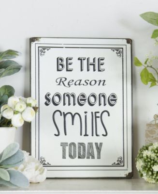 VIP Home International Metal "Be The Reason" Sign - Macy's