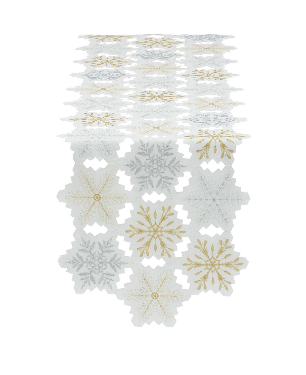 Click here for Design Imports Embroidered Snowflakes Table Runner... prices