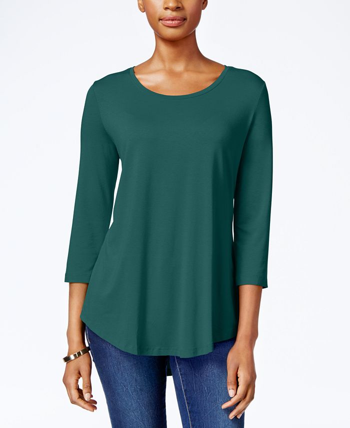 JM Collection Scoop-Neck Top, Created for Macy's - Macy's JM Collection Scoop-Neck Top, Created for Macy's - Macy's