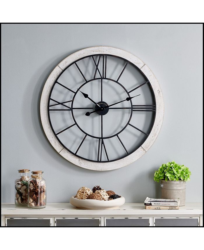 FIRSTIME & CO 27" Timeworn Cottage Wall Clock - Macy's