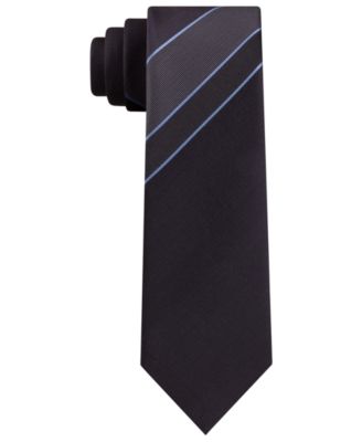 Kenneth Cole Reaction Men's Skinny Oversize Stripe Tie - Macy's
