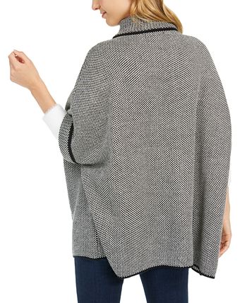 Cejon Bird's Eye Riding Cape With Welt Pockets - Macy's