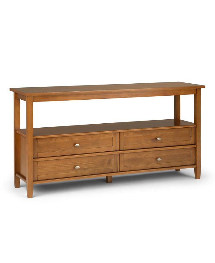Simpli Home Warm Shaker Console Table - Macy's