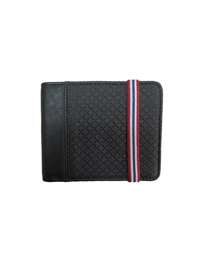 Members Only Diamond Textured Vegan Leather Wallet - Macy's